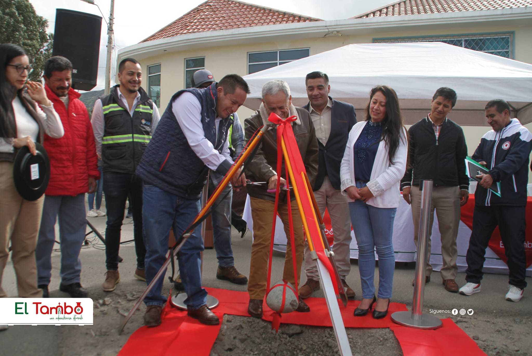 Trabajamos para mejorar la vialidad en la zona urbana del cantón El Tambo